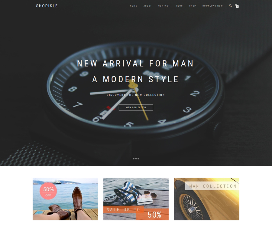 30 Free Online Shopping Cart Website Templates (free download with CSS)