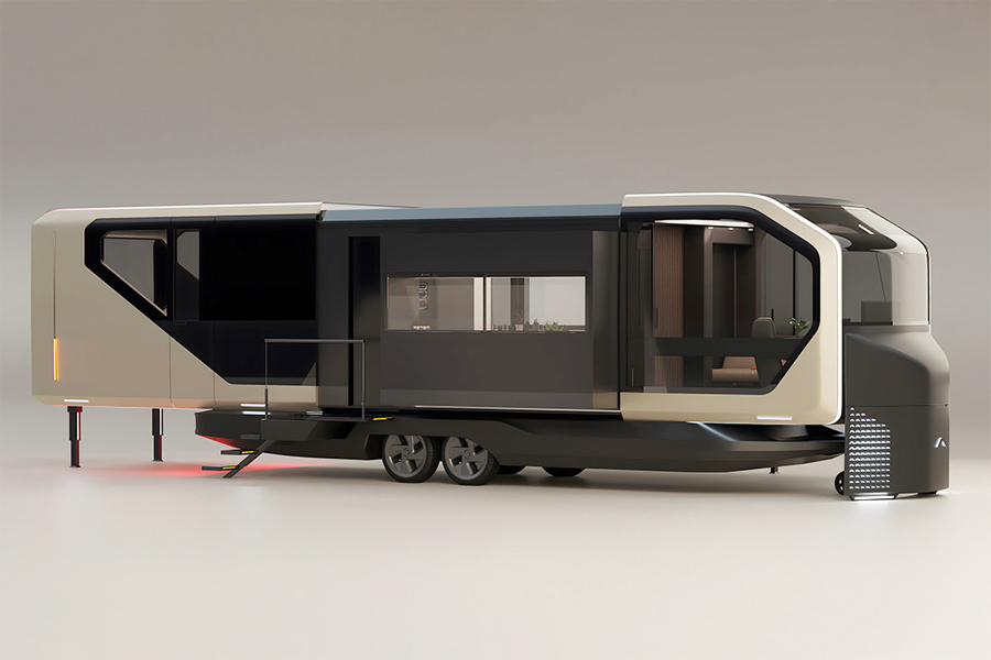 AC Future AI-THt Turns a Towable Trailer Into a Shape-Shifting Home